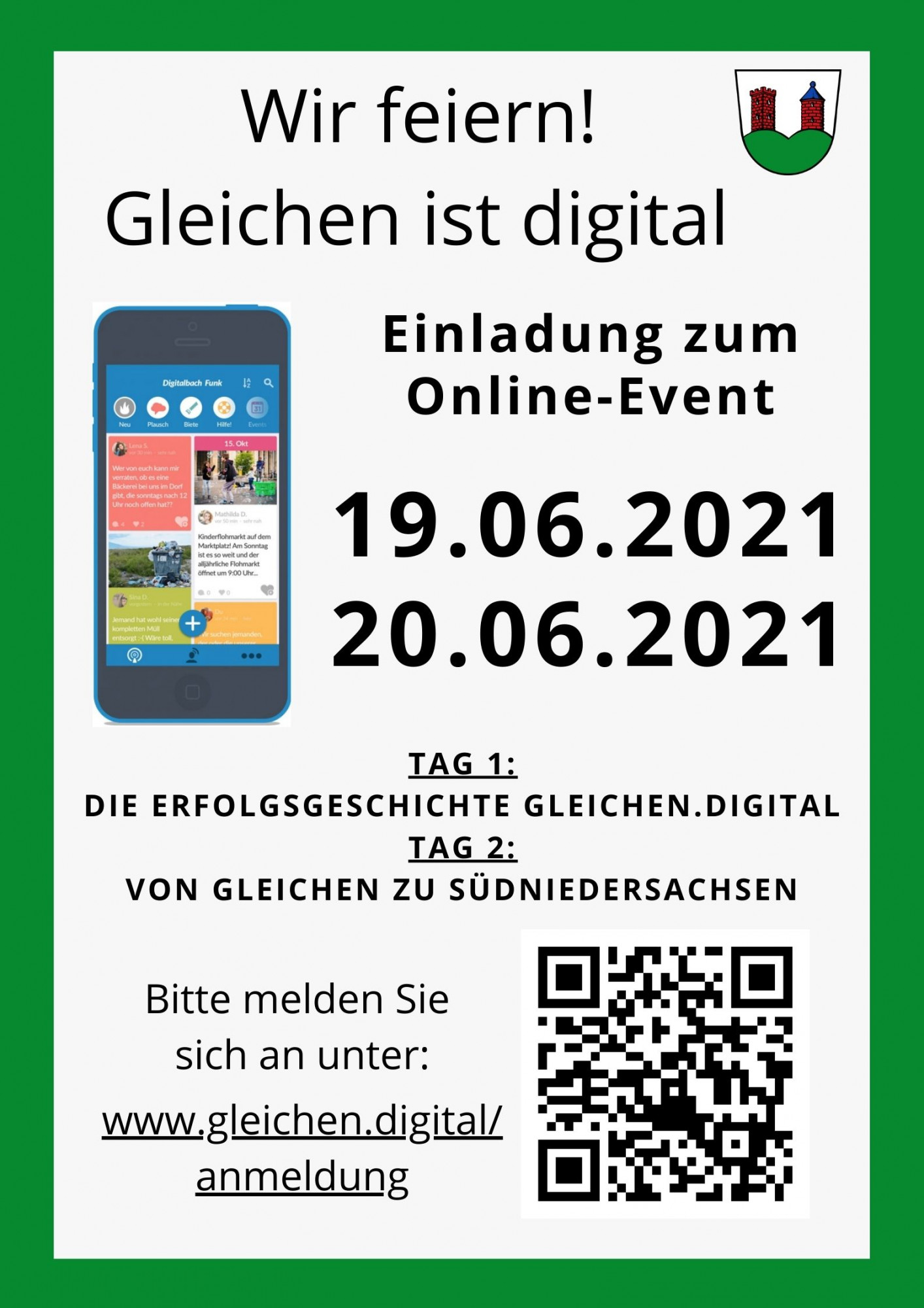 Wir feiern Gleichen! Anmeldung ab sofort möglich! – Gemeinde Gleichen